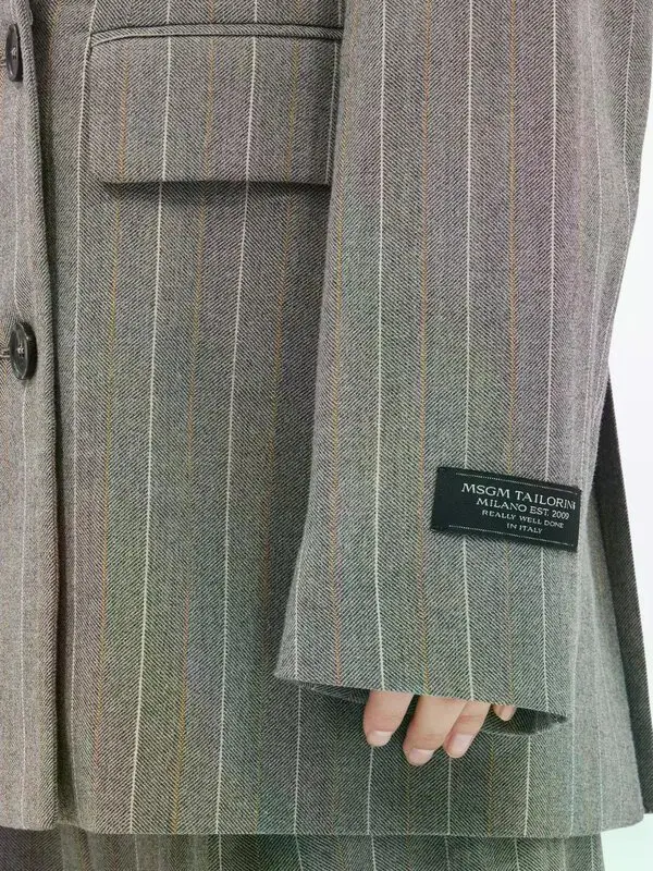 MSGM Pinstripe Double-breasted Jacket