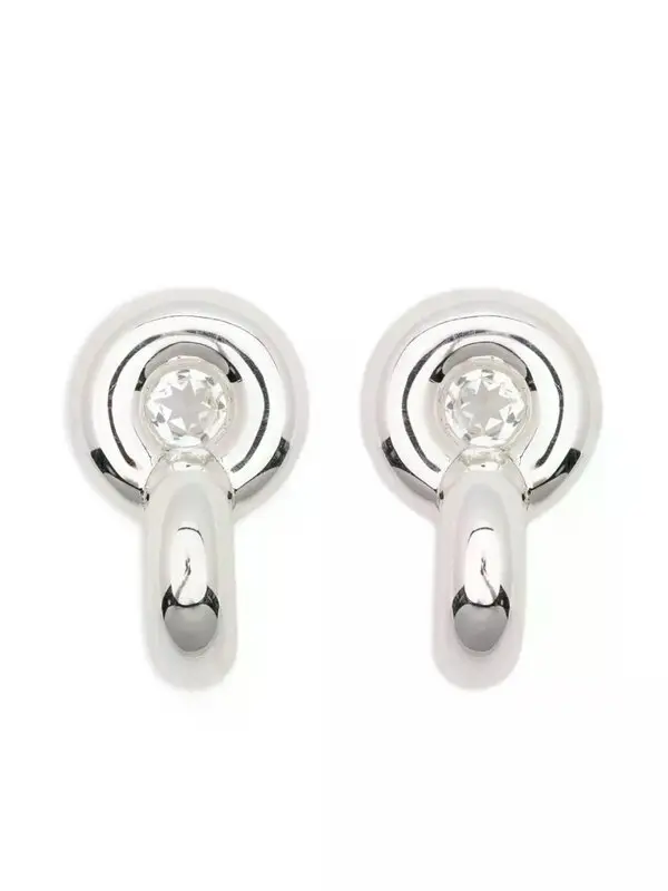 UNCOMMON MATTERS Infinity Earrings With Topaz - Silver