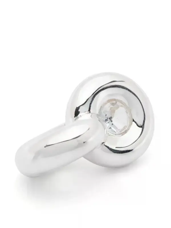 UNCOMMON MATTERS Infinity Earrings With Topaz - Silver