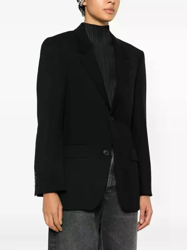 Balenciaga Single-breasted Blazer - Black