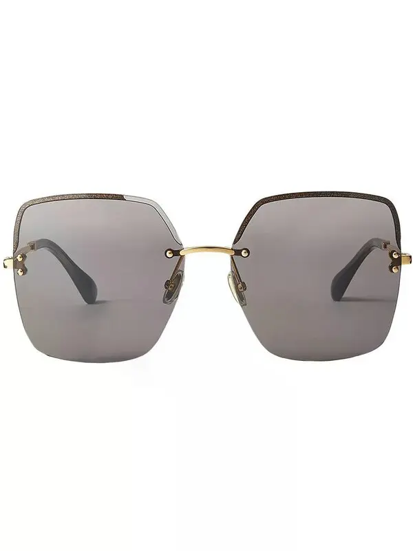 JIMMY CHOO Tavi Oversize Square-frame Sunglasses