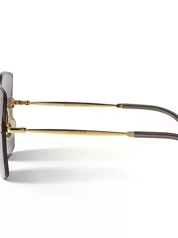 JIMMY CHOO Tavi Oversize Square-frame Sunglasses