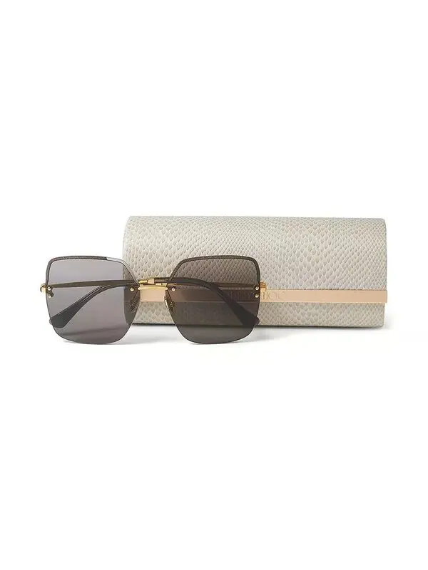 JIMMY CHOO Tavi Oversize Square-frame Sunglasses