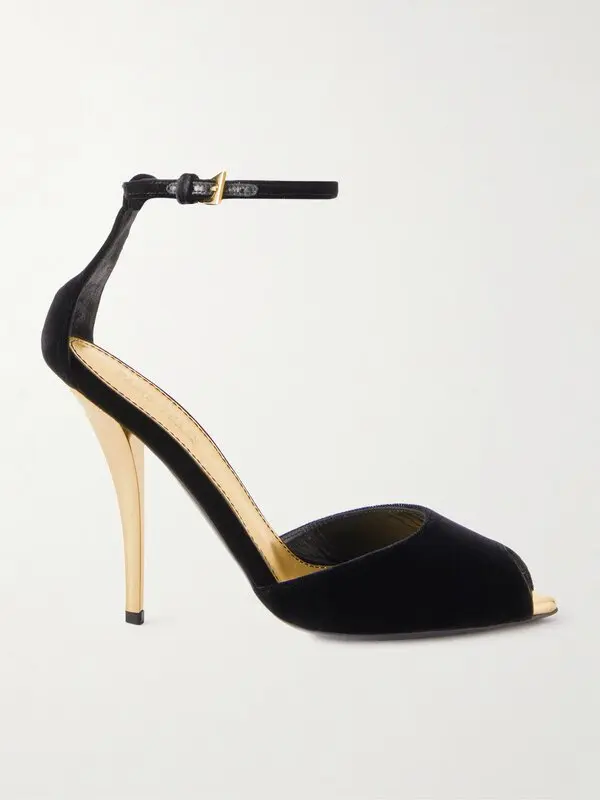 Paris Texas Jessica Velvet Stiletto Sandals