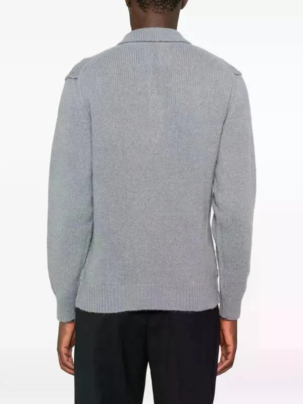 SEVEN GAUGE Zip-up Polo Collar Sweater