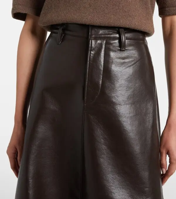 Citizens Of Humanity Cassia Flared Midi Skirt - Brown