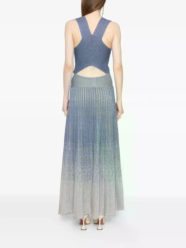 SAIID KOBEISY Degrade Knitted Dress - Blue