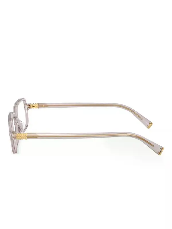 Miu Miu Rectangle Frame Glasses - Pink