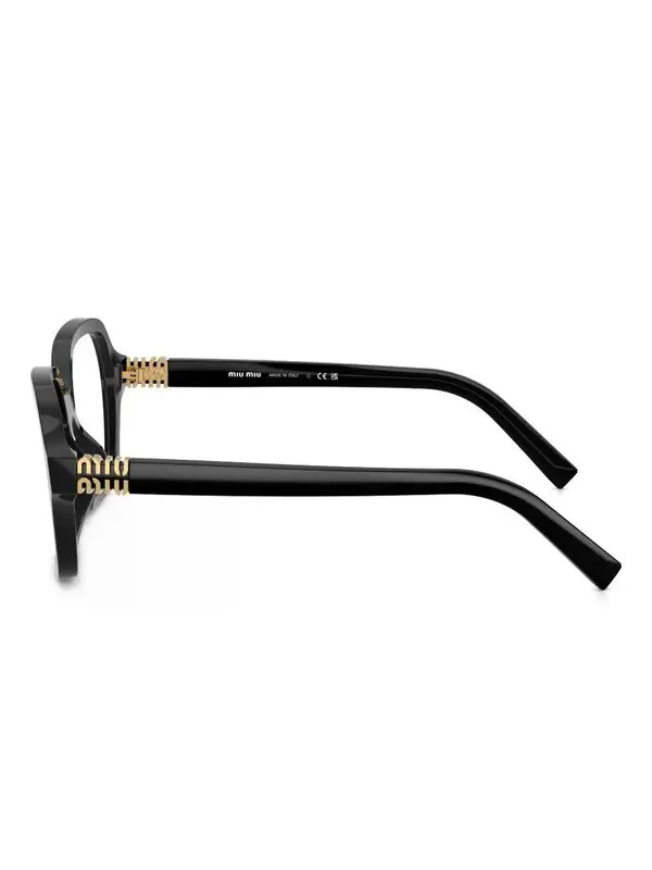 Miu Miu Square Frame Glasses - Black