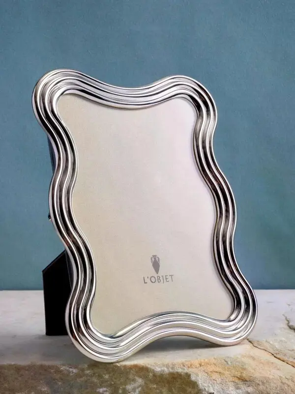 L'Objet Ripple Picture Frame - Silver