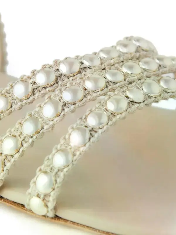 Casadei Embellished Flat Sandals