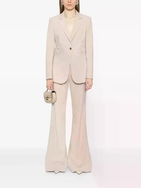 SAIID KOBEISY Embroidered Flared Trousers