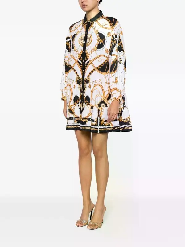 Camilla Graphic-print Linen Dress - Multicolour