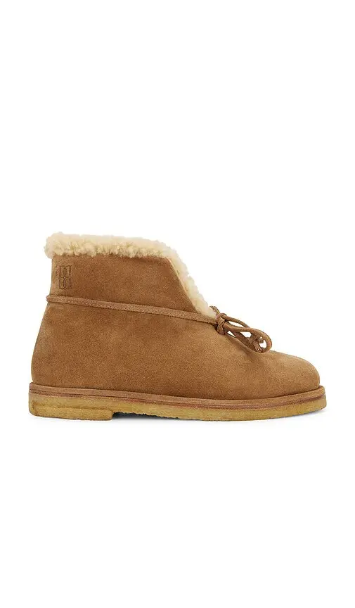BY MALENE BIRGER Suede Tie Fastening Boots - Brown