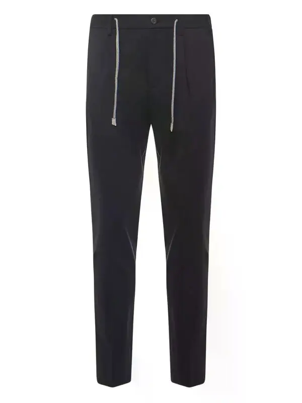Eleventy Drawstring Trousers - Black