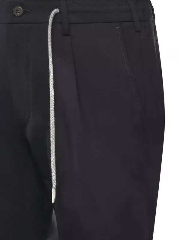 Eleventy Drawstring Trousers - Black