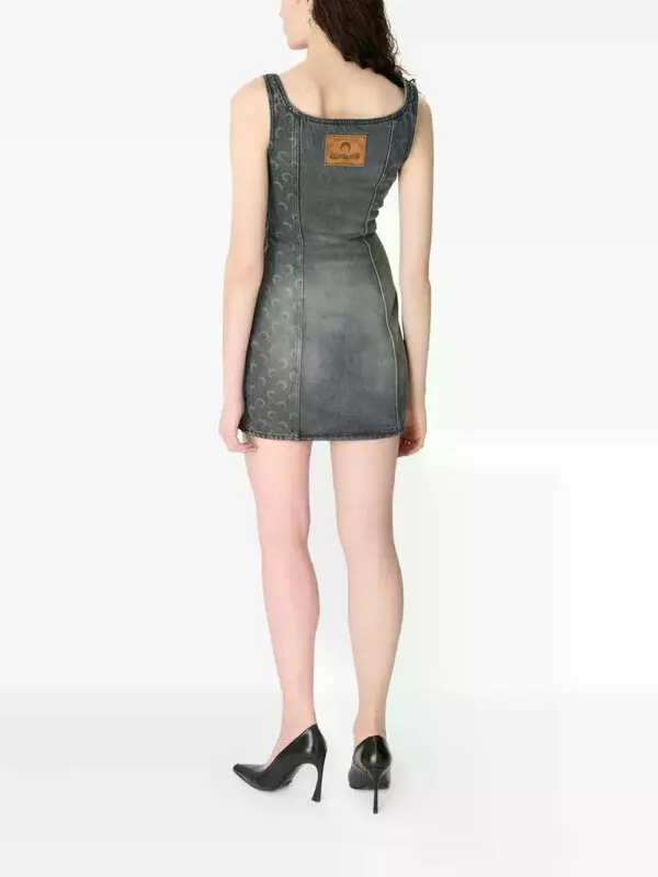 MARINE SERRE Moon Sleeveless Denim Dress