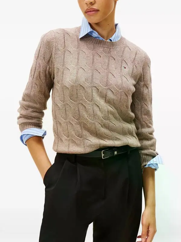 Tommy Hilfiger Cable-knit Crew Neck Sweater