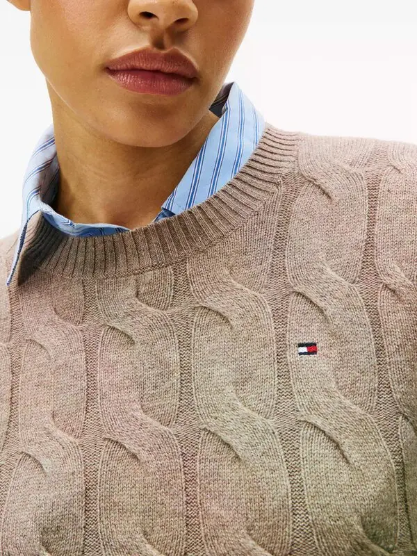 Tommy Hilfiger Cable-knit Crew Neck Sweater