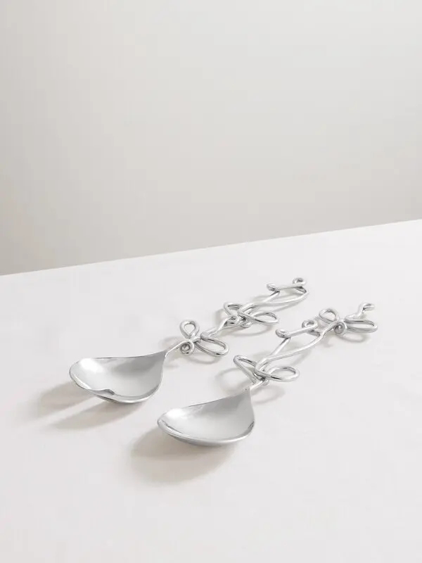 Completedworks Stainless Steel Salad Servers - Silver