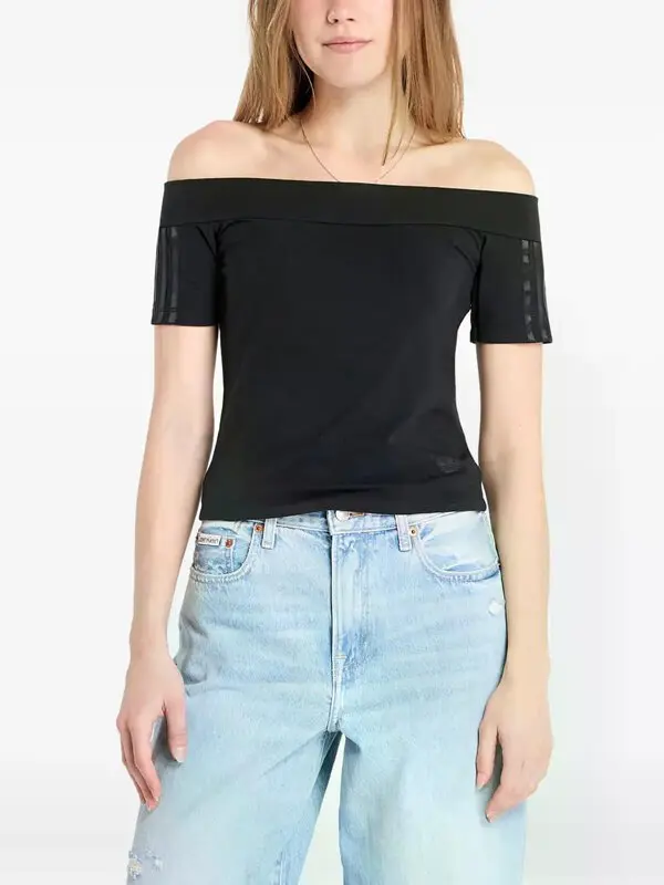 Adidas Adicolor Off-shoulder T-shirt - Black