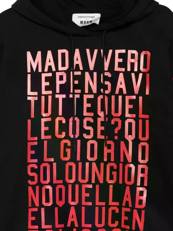 MSGM Graphic Print Hoodie