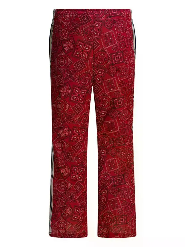 Kapital Striped Patchwork Cotton Trousers - Red