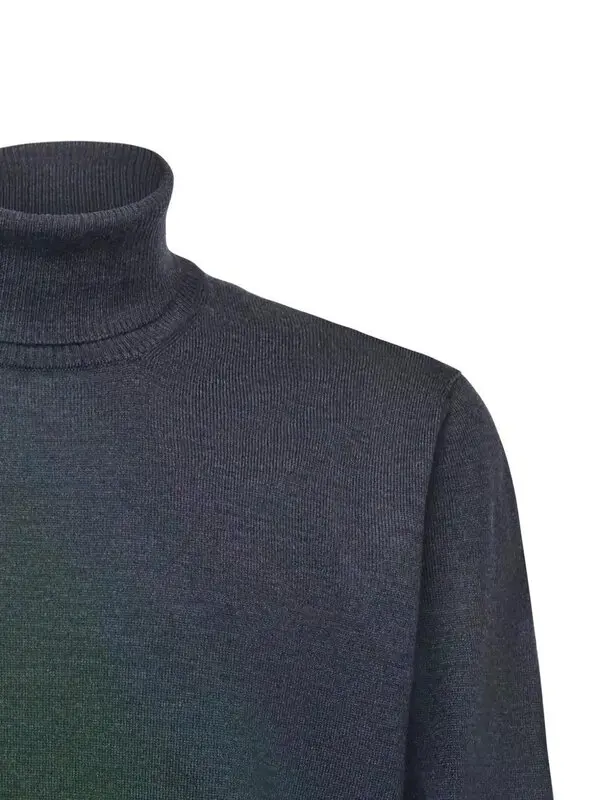 FAY Roll Neck Sweater - Blue