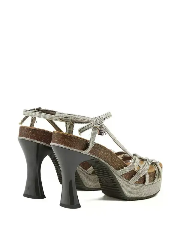 DIESEL® D-woodstock Platform Sandals - Grey