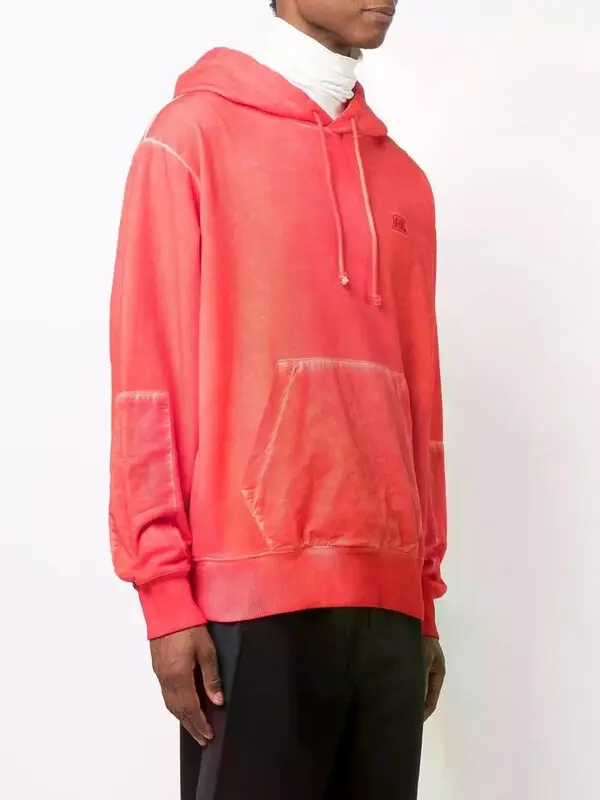 Helmut Lang Embroidered Logo Cotton Hoodie