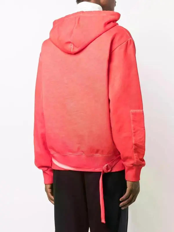 Helmut Lang Embroidered Logo Cotton Hoodie