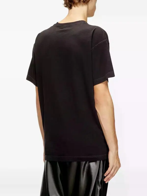 DIESEL® Cotton T-shirt With Laser Print