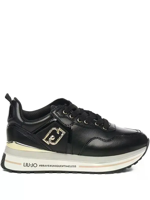 Liu Jo Maxi Wonder Logo-plaque Platform Sneakers - Black