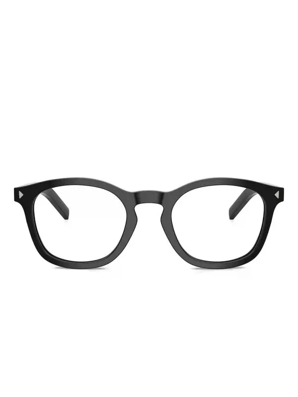 Prada Round Frame Glasses - Black