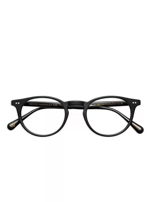 MOSCOT Frankie Round-frame Eyeglasses - Black