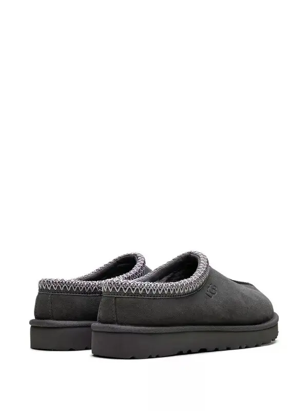 UGG Tasman Charcoal Suede Slippers - Grey