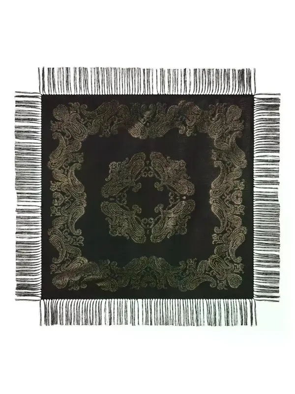 Etro Fringed Scarf - Black