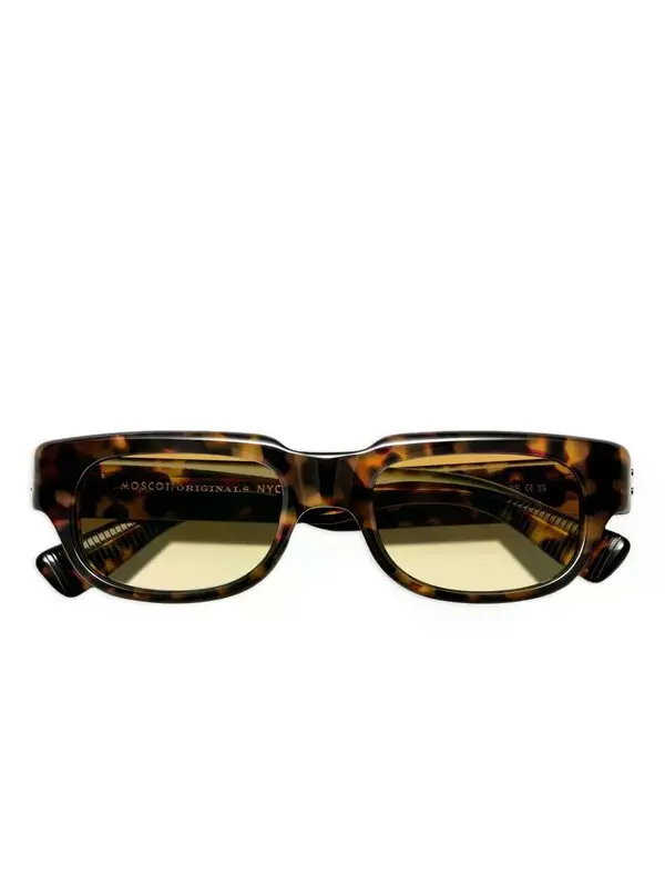 MOSCOT Rectangle Frame Sunglasses - Brown