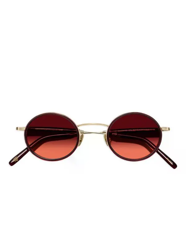 MOSCOT Cosmic Round-frame Sunglasses - Red