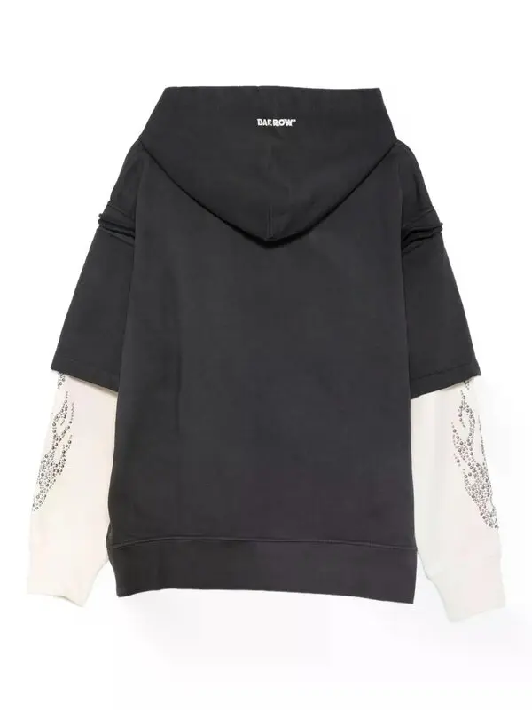 BARROW Layered Logo Detail Hoodie