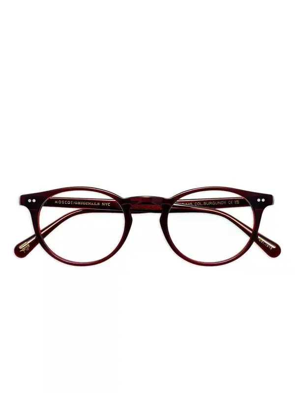 MOSCOT Frankie Round-frame Glasses - Red