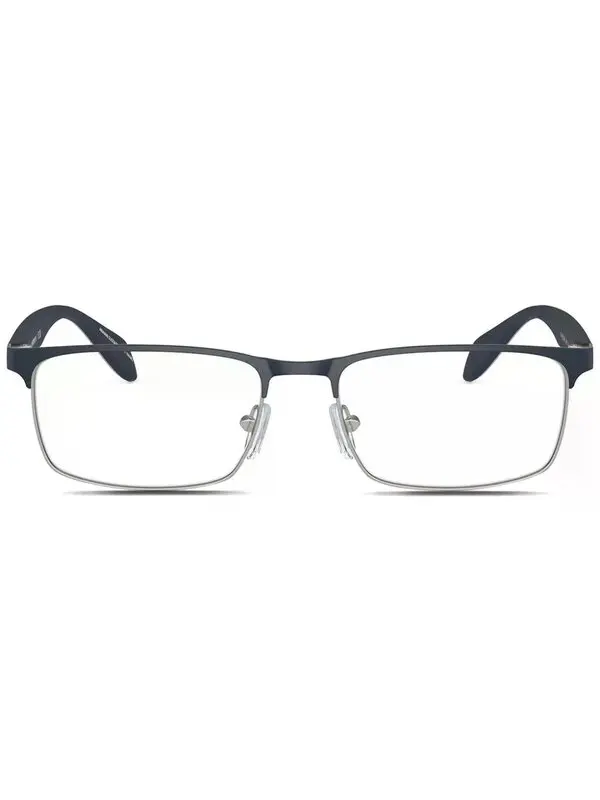 Emporio Armani Rectangle Frame Glasses - Silver