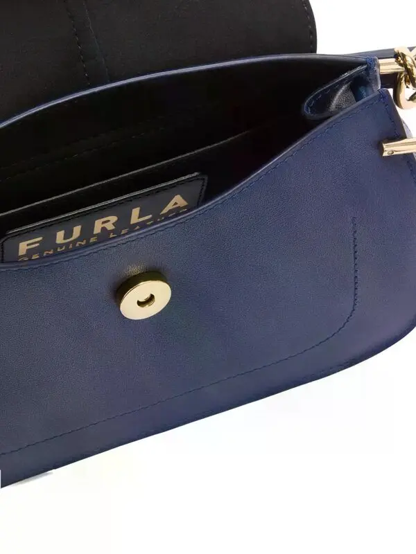 Furla Leather Tote Bag With Buckle Detail