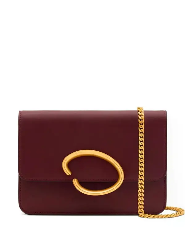Oscar De La Renta Circle Chain Shoulder Bag - Red