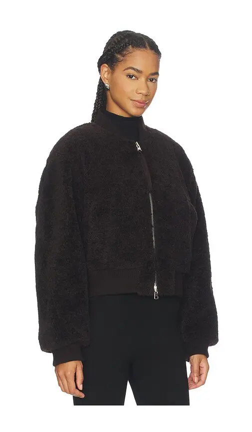 AGOLDE Faux Fur Bomber Jacket