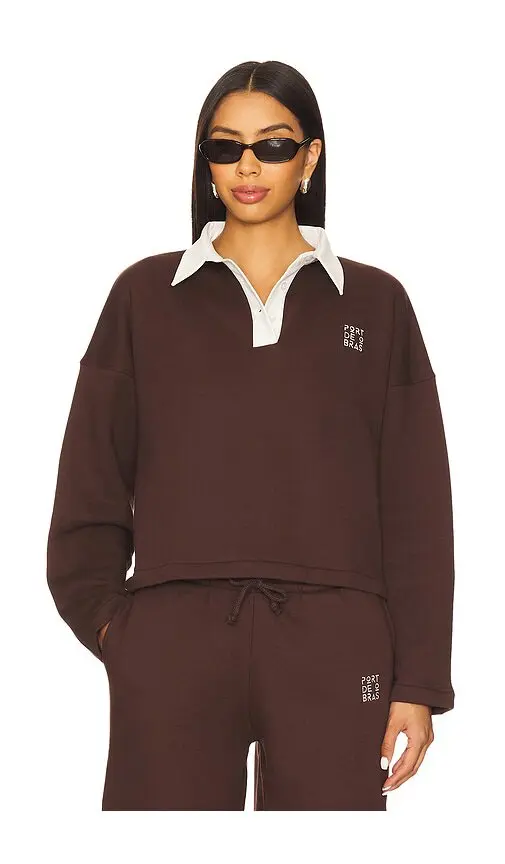 PORT DE BRAS Sofia Sweater - Chocolate