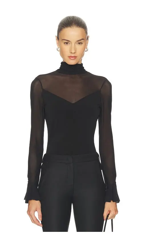 Cinq À Sept Super Stretch Lucy Top - Black