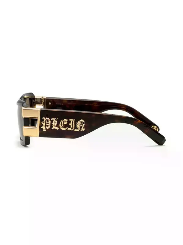 Philipp Plein Rectangle Sunglasses - Brown