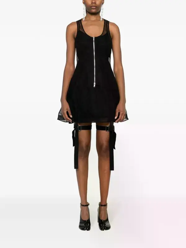 Simone Rocha Sleeveless Sheer Top - Black