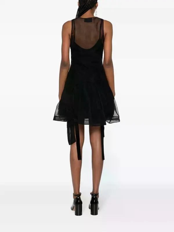Simone Rocha Sleeveless Sheer Top - Black